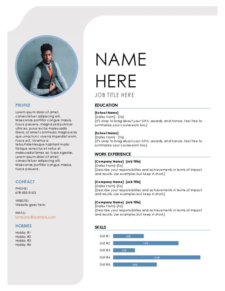 ตัวอย่าง Resume สวยๆ ดาวน์โหลด Resume Template Free มากมายหลายแบบ ...